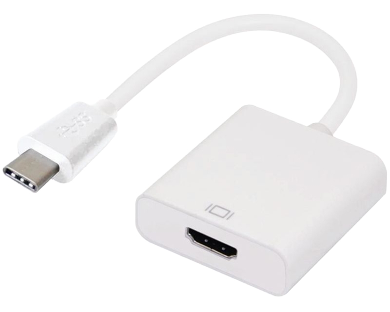 E-Green Adapter USB 3.1 tip C (M) - HDMI (F) beli