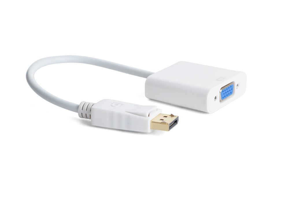 Gembird DisplayPort to VGA adapter cable, white