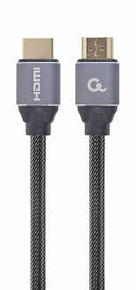 Gembird MONITOR Cable, Premium Series, High speed HDMI 4K with Ethernet, HDMI/HDMI M/M, Gold Plated, Braided, 7.5m