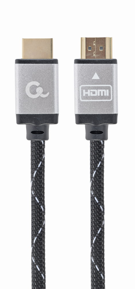 Gembird MONITOR Cable, Select Plus Series, High speed HDMI 4K with Ethernet, HDMI/HDMI M/M, Gold Plated, Braided, 3m