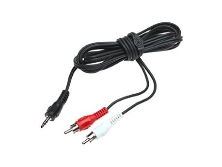 E-Green Kabl audio 3.5mm - 2xRCA 1.5m crni