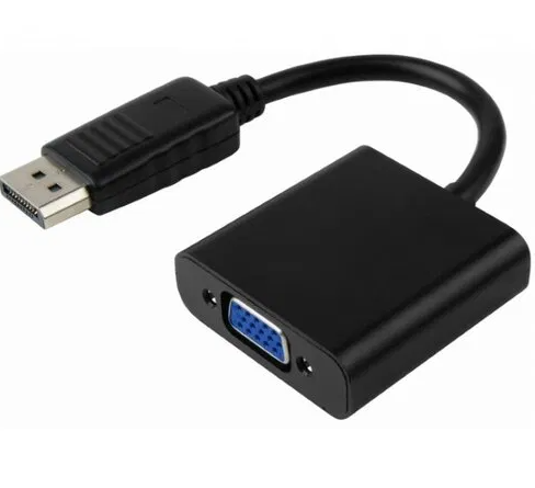 E-Green Adapter DisplayPort (M) - VGA D-sub (F) crni