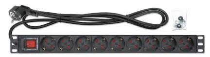 Intellinet Intellinet PDU letva 19" 1U Rackmount 9-Output, 2m, Black