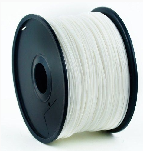 Gembird ABS Filament za 3D printer 1.75mm, kotur 1KG Bela