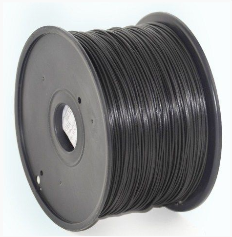 Gembird ABS Filament za 3D printer 1.75mm, kotur 1KG Crna