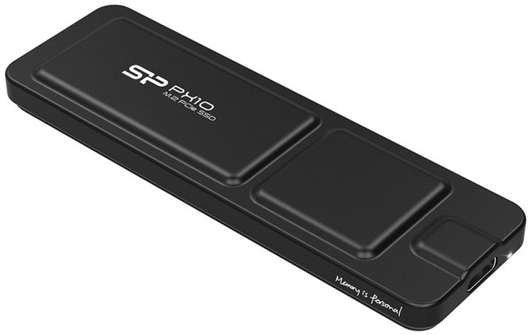 Portable SSD 512GB, PX10, USB 3.2 Gen 2 Type-C, Read/Write up to 1050MB/s, Black