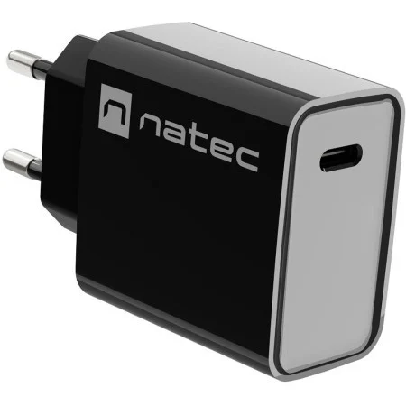 Natec RIBERA USB Type-C/Type-A Charger, QC3.0 & PD3.0, 3A 20W, Black