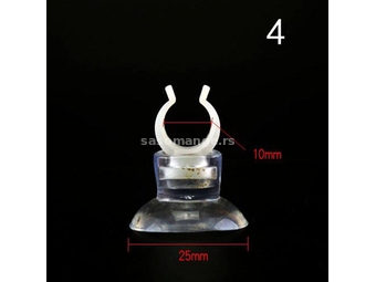 Silikonski držač za akvarijumsko crevo 10 mm No.4