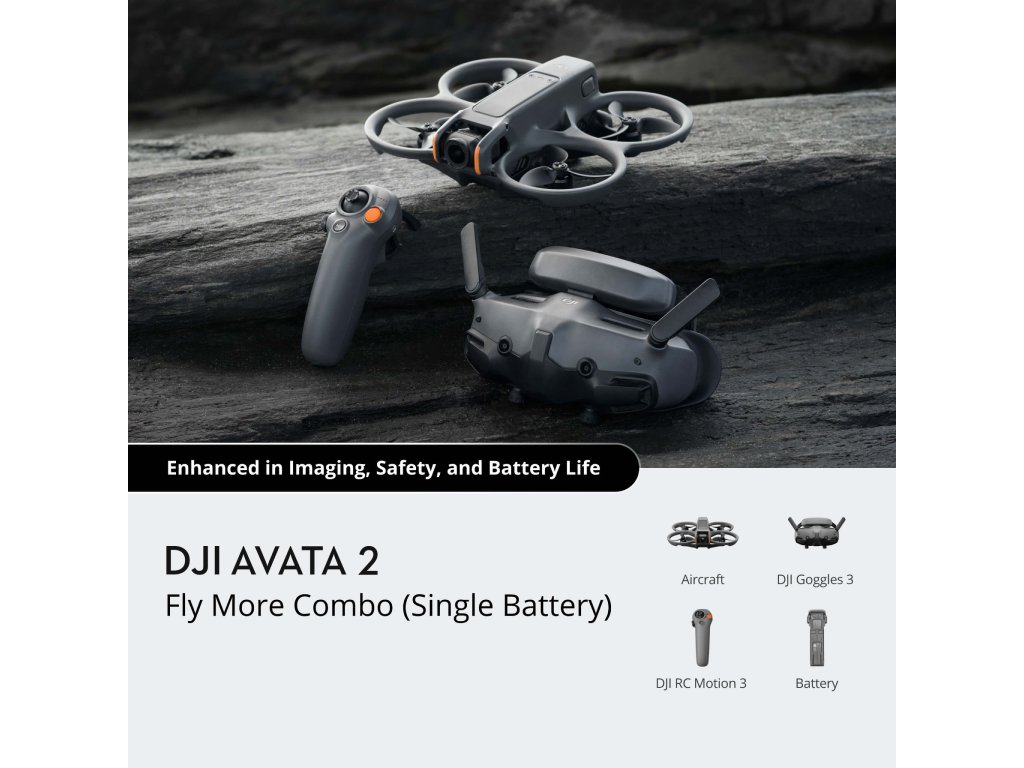 DJI Dron Avata 2 Fly More Combo (Single Battery)