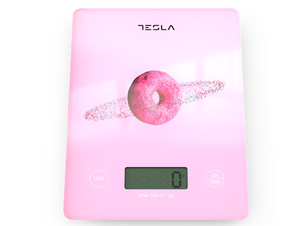 Tesla Kuhinjska vaga TESLA KS101P 5kg/roze