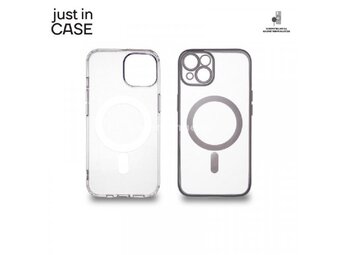 JUST IN CASE 2u1 Extra case MAG MIX paket SREBRNI za iPhone 14