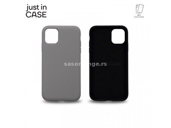 JUST IN CASE 2u1 Extra case MIX PLUS paket CRNI za iPhone 11