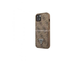 Guess Futrola za iPhone 13 Mini Brown Triangle Logo Cardslot