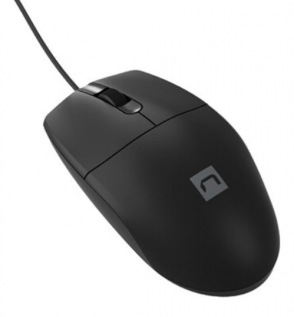 NATEC RUFF PLUS, Optical Mouse 1200 DPI, 3 Buttons, USB, Black, Cable 1,8m ( NMY-2021 )