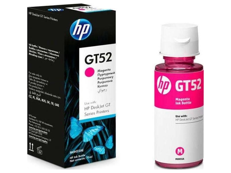 HP GT52 Magenta Original Ink Bottle, M0H55AE