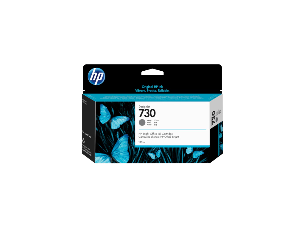 HP 730 300-ml Gray DesignJet Ink Cartridge, P2V72A