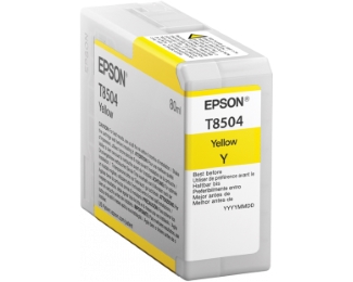 Epson T8504 UltraChrome HD Yellow 80ml Cartridge, C13T850400