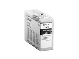 Epson T85080N UltraChrome HD Matte Black 80ml Cartridge, C13T85080N