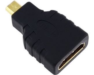 Adapter Micro HDMI (M) - HDMI (F) crni