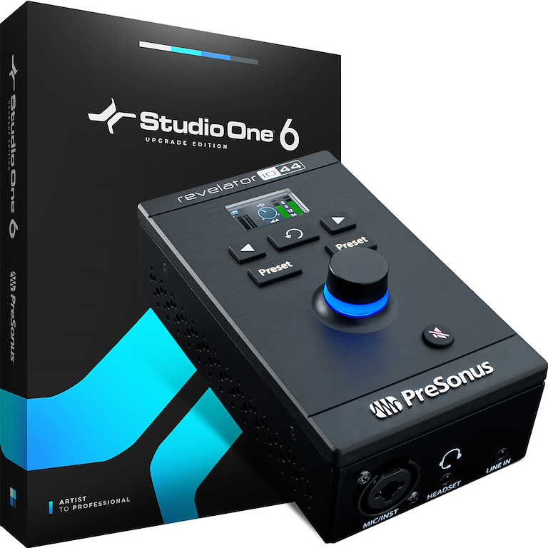 PreSonus Revelator io44 + Studio One 6 Professional softver (Download) bundle set