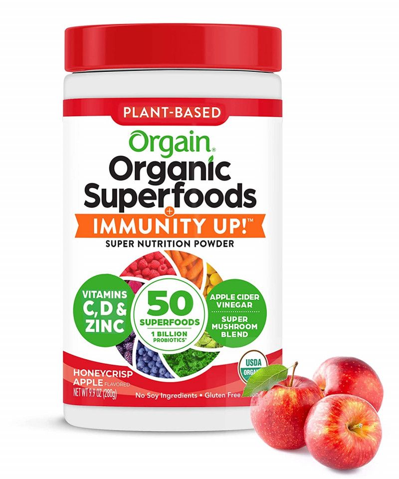 Orgain Superfoods Immunity Up, medena jabuka, 280g