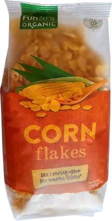 Fun&Fit ORGANIC
CORN flakes - organske pahuljice, 250 g