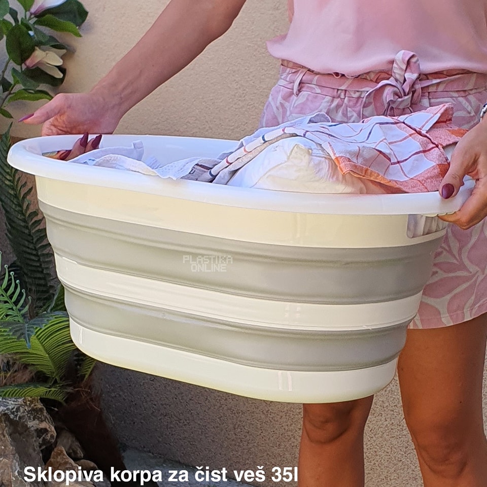 Sklopiva Korpa Za Čist Veš 35L