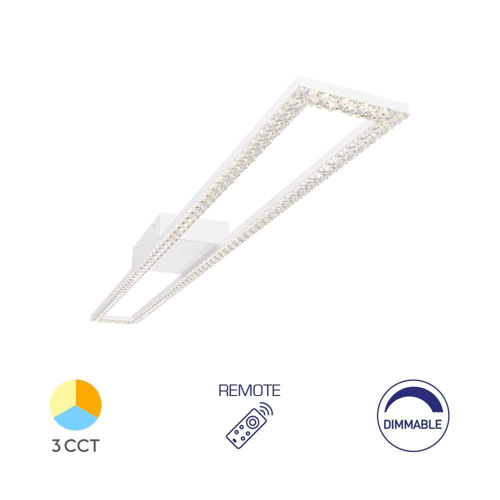 1 BRY-CRYSTAL-C-40W-3U1-DALJINSI-BELA-LED PLAFONJERA BH17-05090