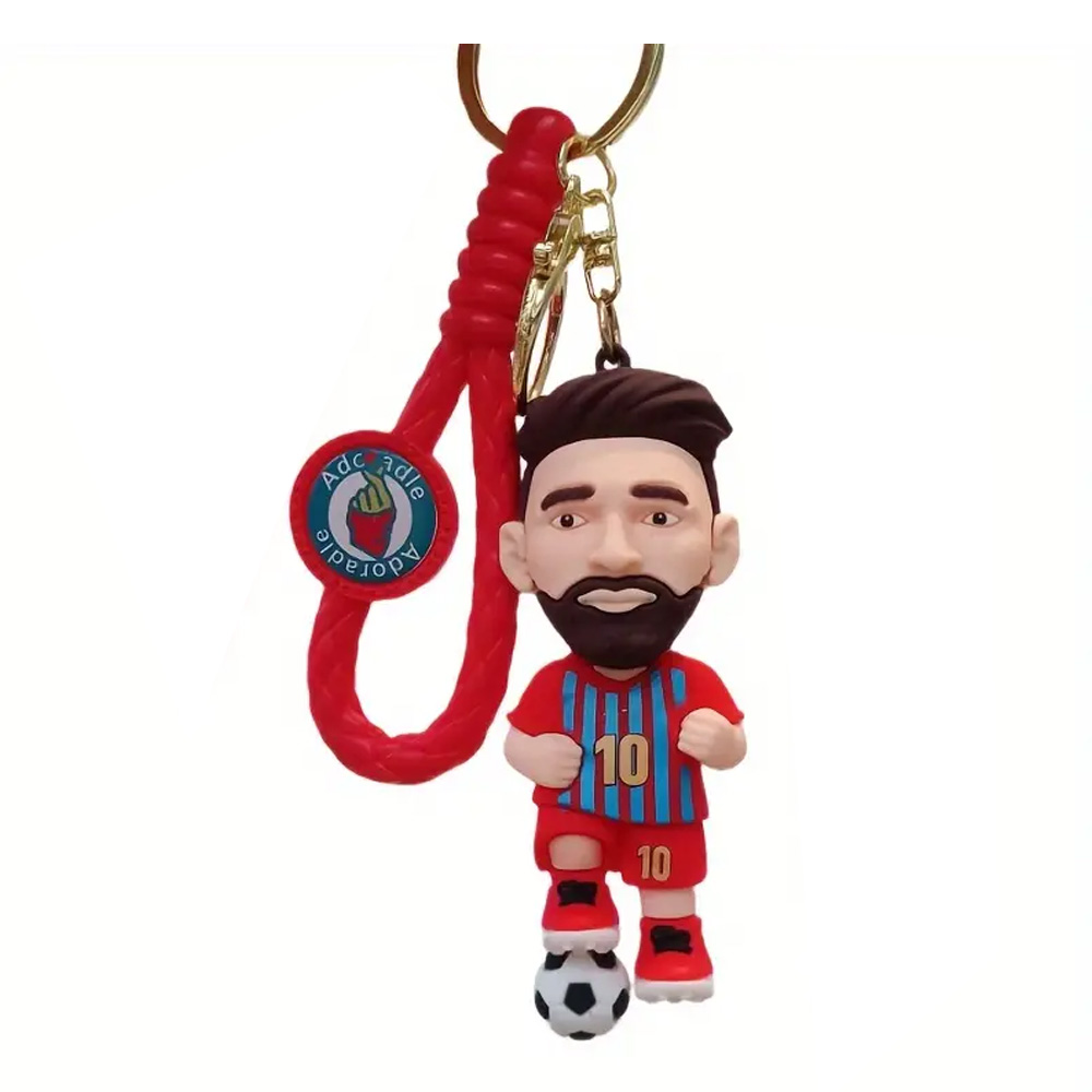 Footbal - Leo Messi Barca Red Keychain V3