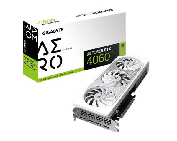 GIGABYTE NVIDIA GEFORCE RTX 4060 TI 8GB 128BIT GV-N406TAERO OC-8GD GRAFIČKA KARTA