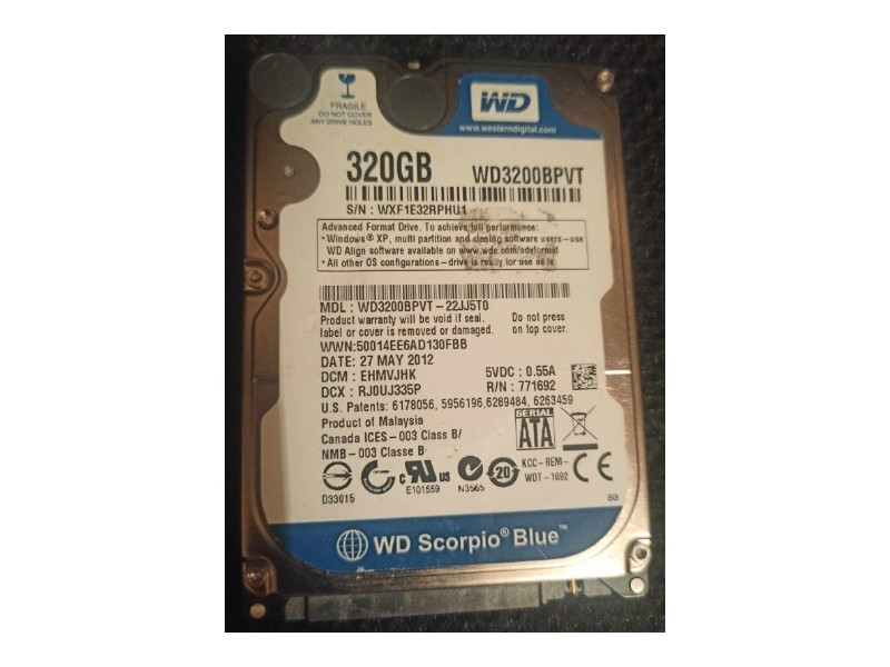 WD Scorpio Blue