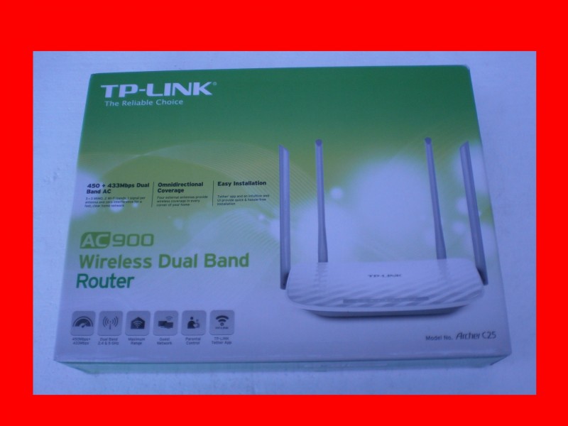 OPCIJA ČEKOVE: Wireless ruter TP-Link AC 900 NOVO