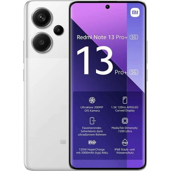 Redmi  Note 13 Pro+ 5G EU 12+512 Moonlight White