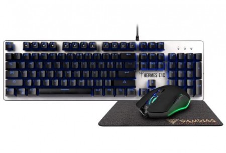 GAMDIAS tastatura + miš + podloga Hermes E1C