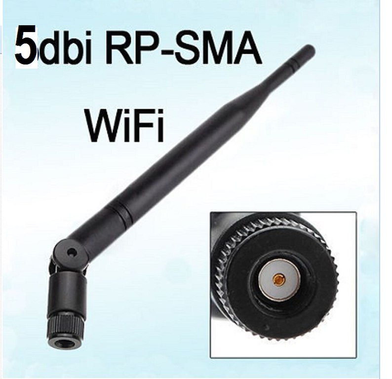 2.4GHZ 5 dBi WIFI Antena WLAN RP-SMA ženski konektor Nova ne