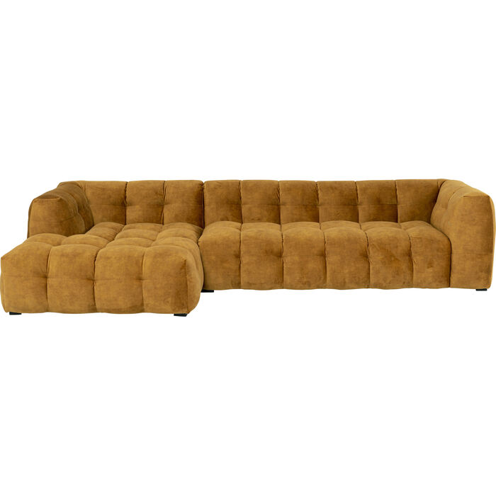 Corner Sofa Salamanca Gold Brown Left 320cm