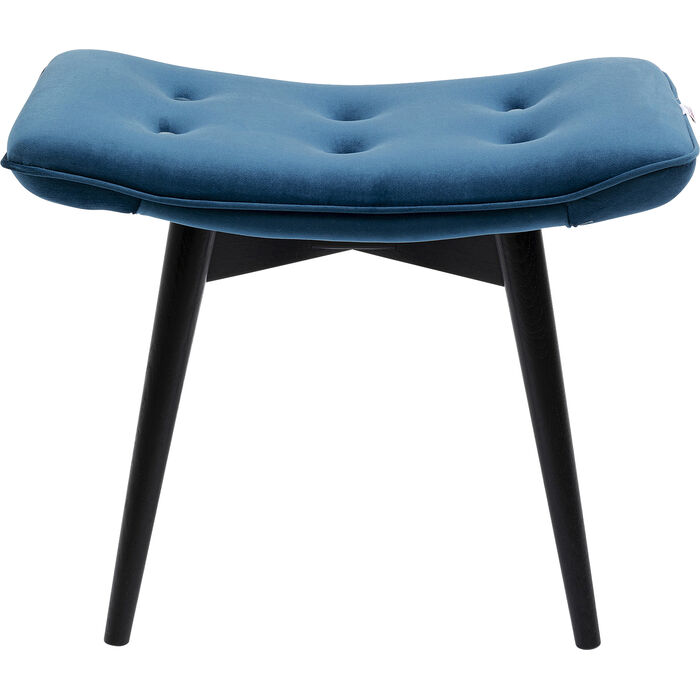 Stool Black Vicky Velvet Bluegreen 59x