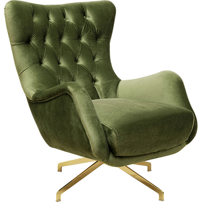 Swivel Armchair Bellissima Velvet Gree