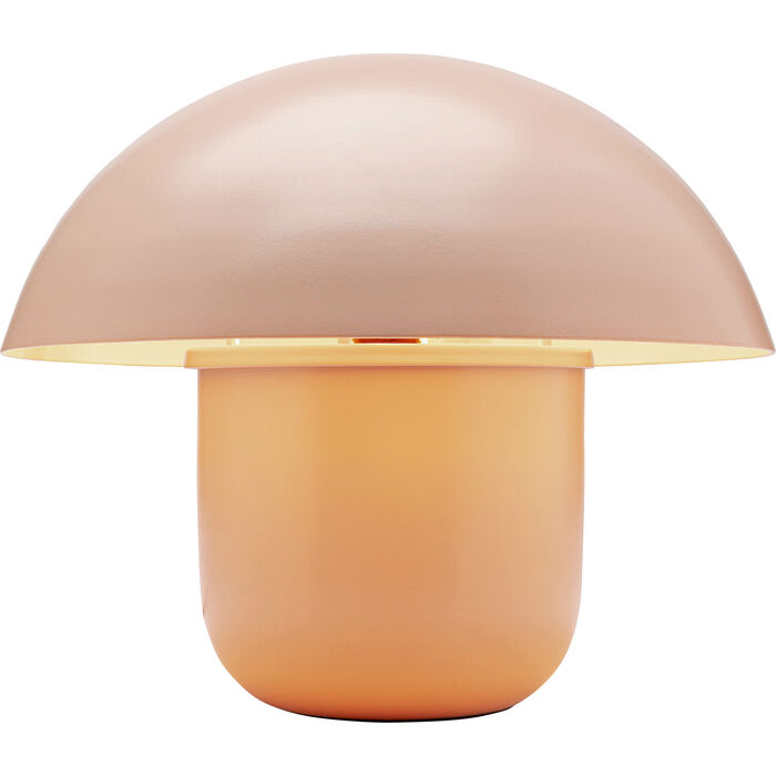 Table Lamp Mushroom Peach 27cm