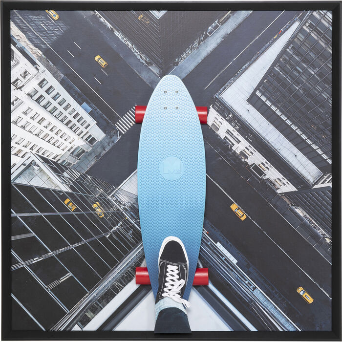 Framed Picture Skyline Skater 149x149c