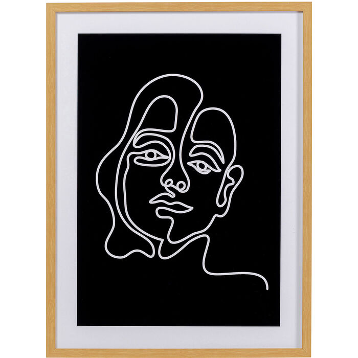 Framed Picture Faccia Arte Woman 60x80