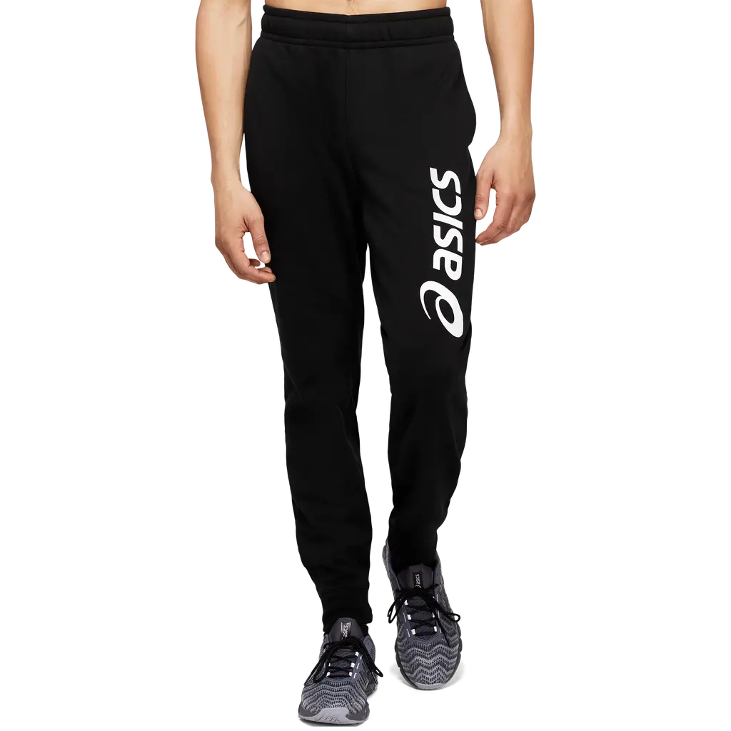 Crno-beli donji deo trenerke ASICS LOGO