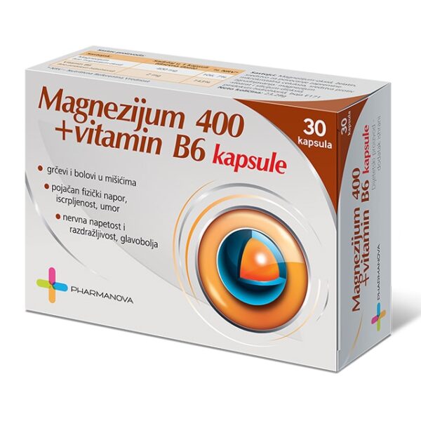 Magnezijum 400+B6 kapsule