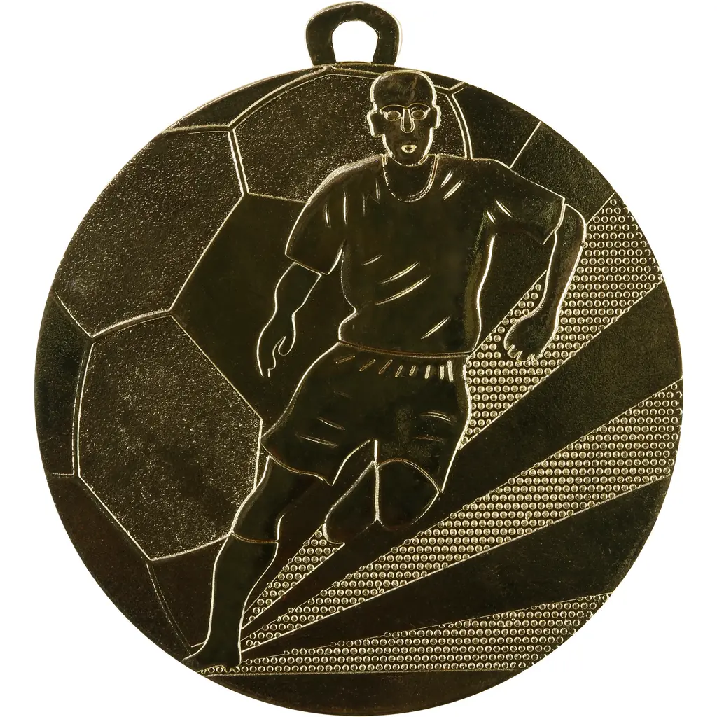 MEDALJA ZA FUDBAL 50 mm BOJE ZLATA