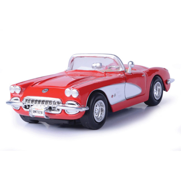 Metalni auto CORVETTE 1959, 1:24, Red, Motormax