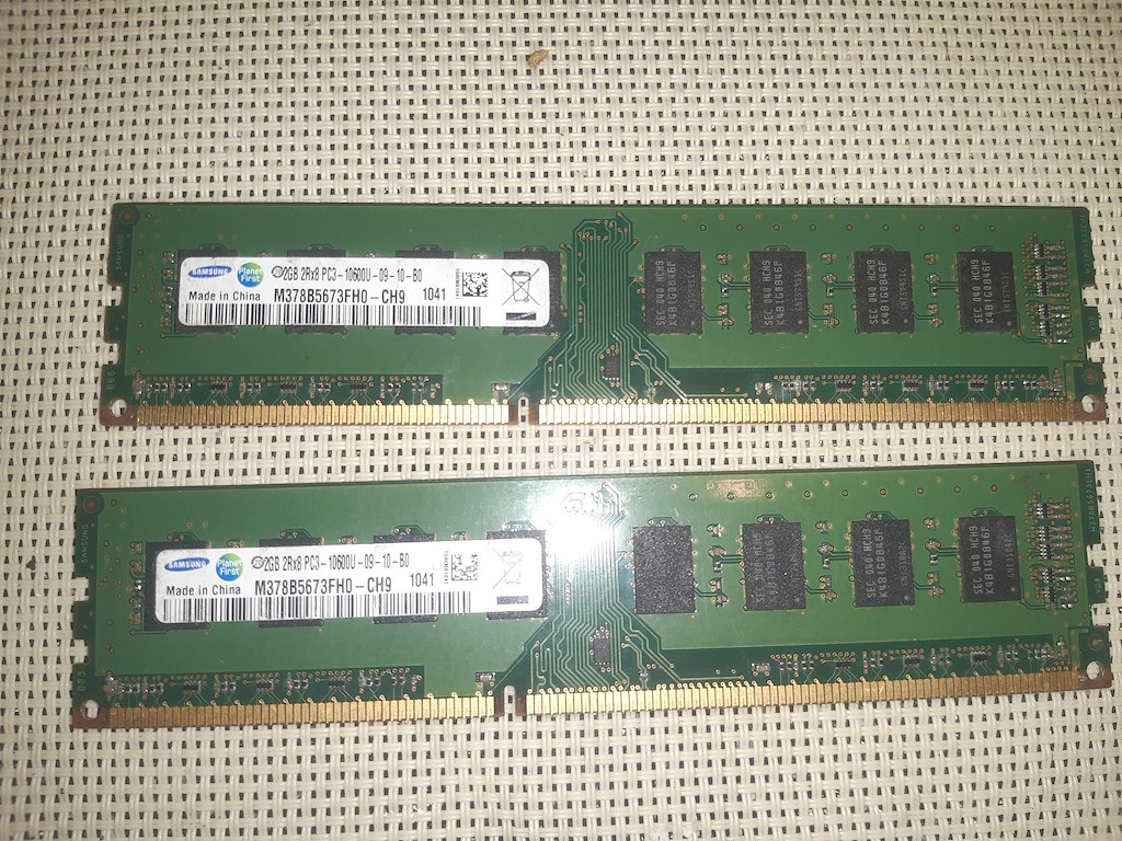 DDR3 ram memorije 4gb 2 X 2 gb