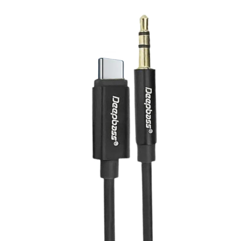 Deepbass AC-300 adapter USB-C na 3.5mm, Crni