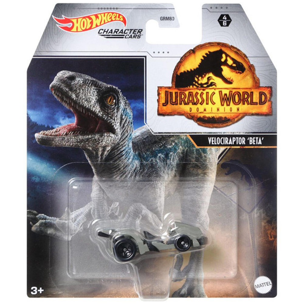 Hot Wheels metalni autić Jurassic World Velociraptor beta