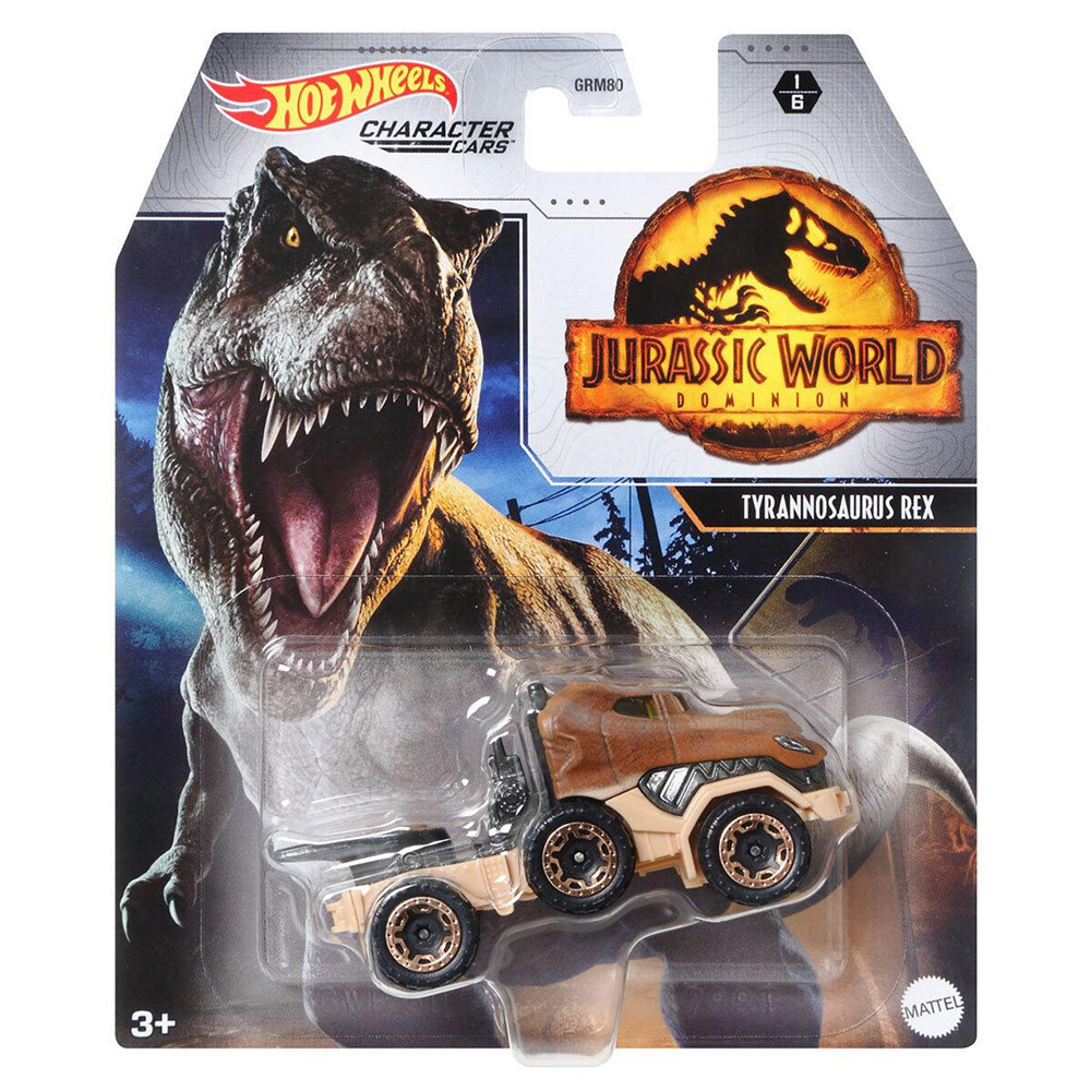 Hot Wheels metalni autić Jurassic World Tyrannosaurus rex