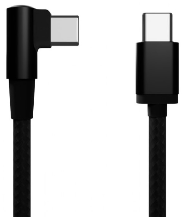 CC-USB2-CMCML-0.2M Gembird Kabl USB-C na USB-C pod uglom 0,2m Black